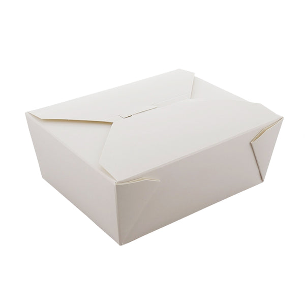 45oz White Paper Take Out Container To Go Boxes Leftover Containers #8 ...