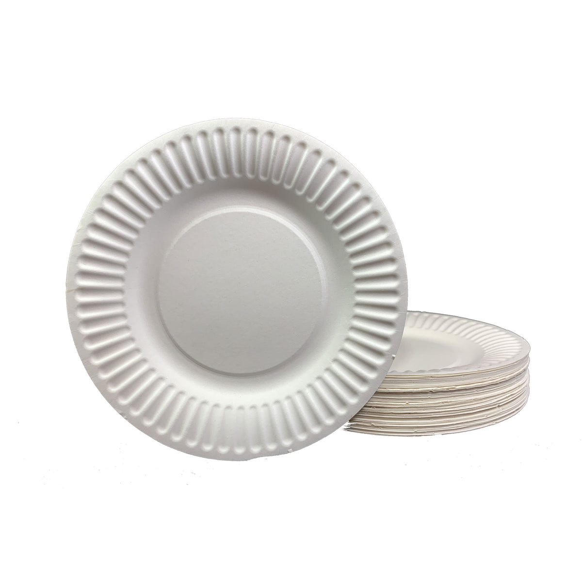 The "Green" Standard 6-Inch Paper Plates Uncoated, White 100 Plates ...