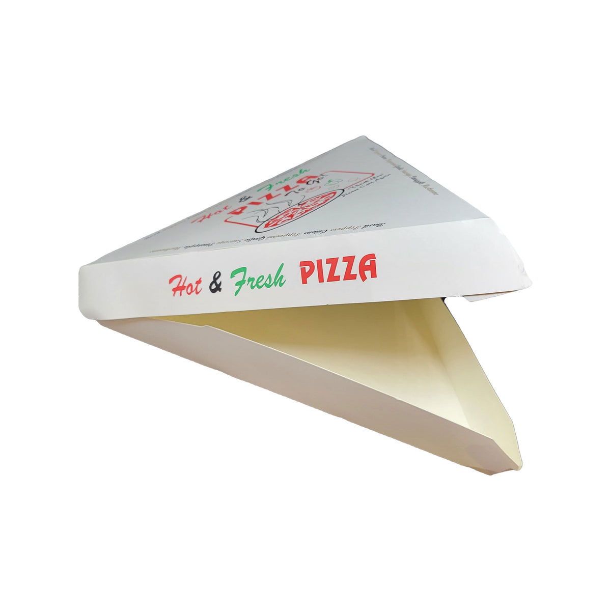 Single Pizza Slice Box with 4 Color Print "Hot & Fresh" Pizza — DHG ...